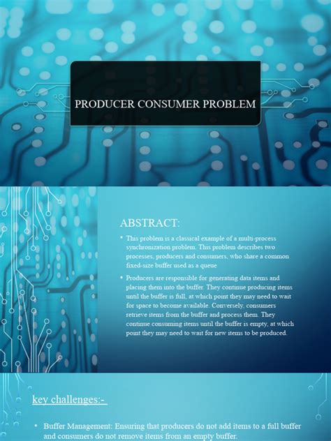 Producer Consumer Problem Pdf Computer Architecture Concurrency
