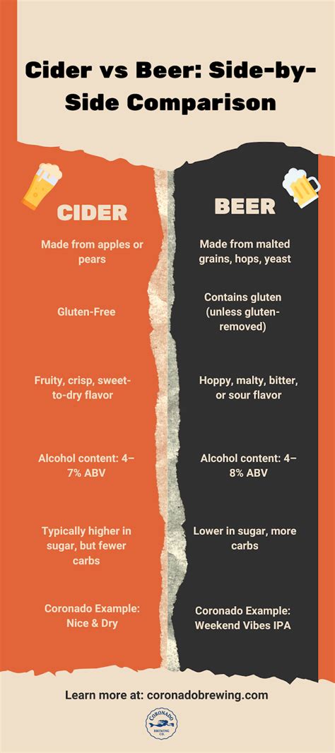 Cider Vs Beer Key Differences And What You Should Choose