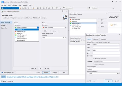 DbForge Schema Compare For MySQL Product Tour
