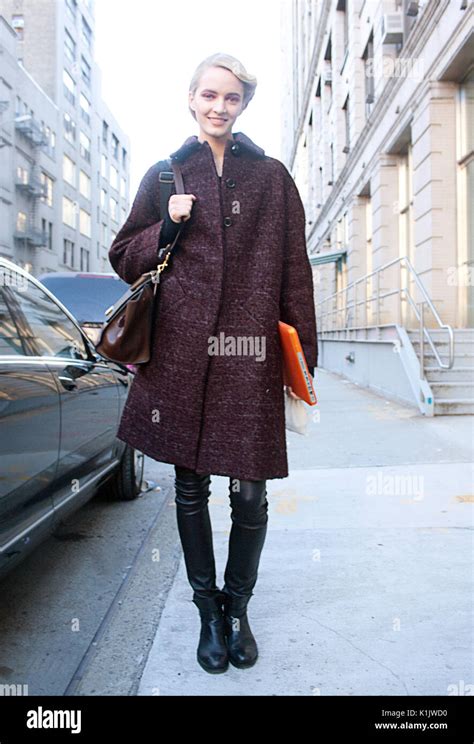 Russian Fashion Model Daria Strokous Street Style New York Fashion