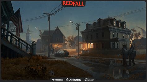 Red Fall Environment Concept Art Behance Behance