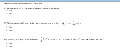 Solved Determine If The Statements Below Are True Or False