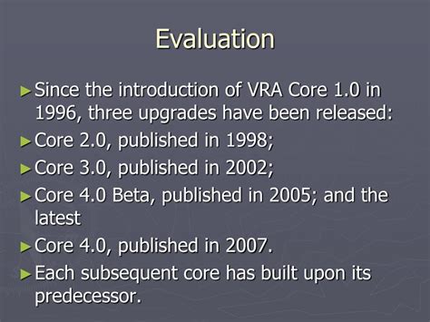 Ppt Visual Resources Association Vra Core Categories Powerpoint