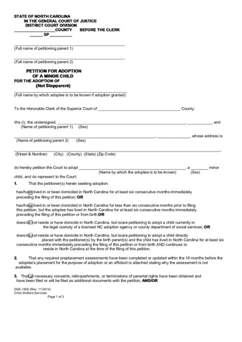 Petition For Adoption Form Illinois Form Example Download