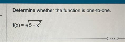 Solved Determine Whether The Function Is Chegg Com