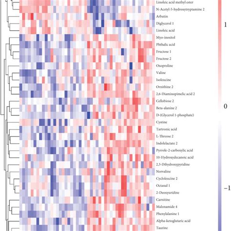 Heat Map Of Hierarchical Clustering And Correlation Analysis For Group