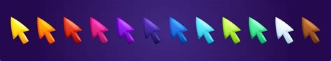 Download Colorful Arrows Mouse Cursors For Computer Game For Free Gaming Computer Vector Art