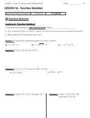 Understanding Function Notation: Converting Equations and | Course Hero