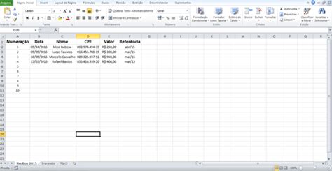 Como Fazer Um Modelo De Recibo No Excel Blog Luz