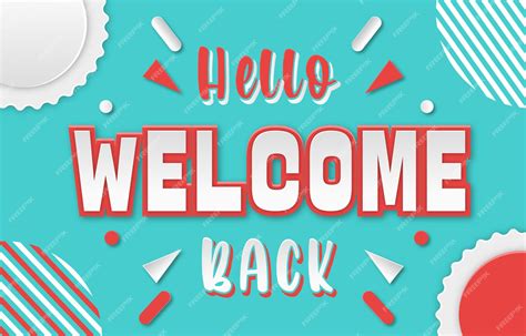 Composición Colorida De Fondo De Bienvenida Con Diseño Plano Vector