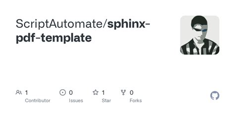 GitHub ScriptAutomate Sphinx Pdf Template