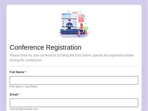looking for conference registration form template r formnx