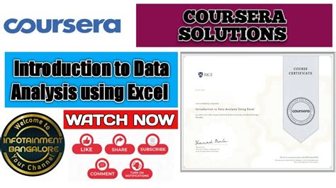 COURSERA QUIZ ANSWERS NEW 2020 || Introduction to Data Analysis using Excel || QUIZ SOLUTIONS ...