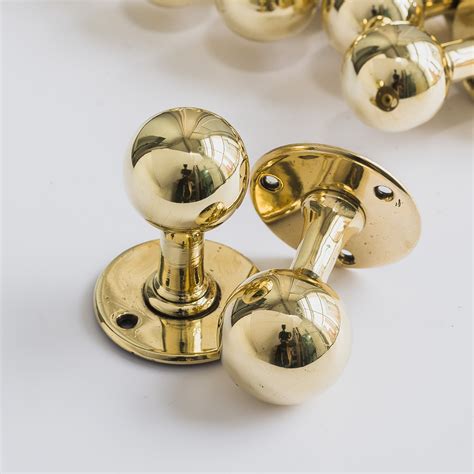Elegant 1920s Brass Door Knobs Lassco Englands Prime Resource For