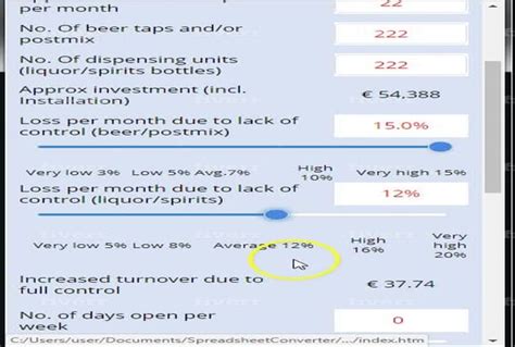 create web calculator from excel spreadsheet by fastjobber