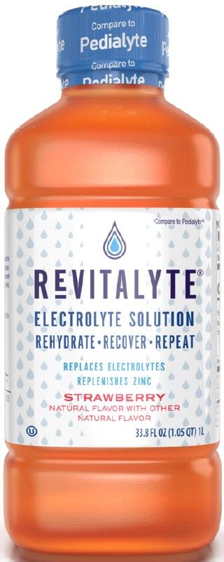 Revitalyte Electrolyte Water Strawberry 1l Legacy Wine And Spirits