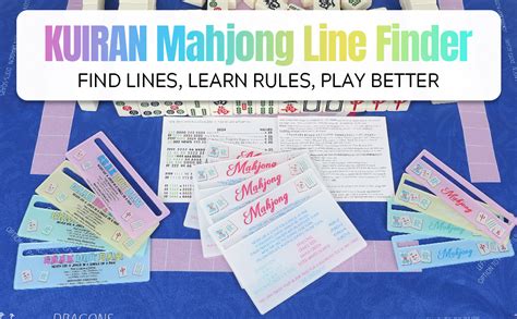 Kuiran Mahjong Line Finder 4 Pack Bright Mahjong Rules