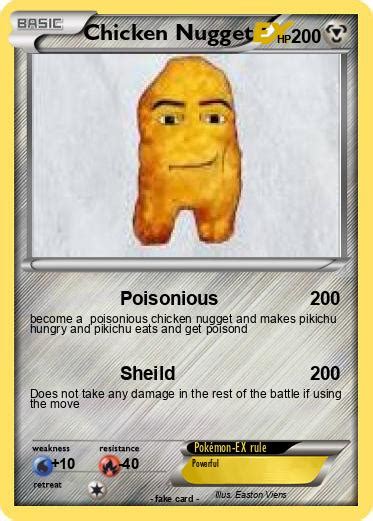 Pokémon Chicken Nugget 92 92 Poisonious My Pokemon Card