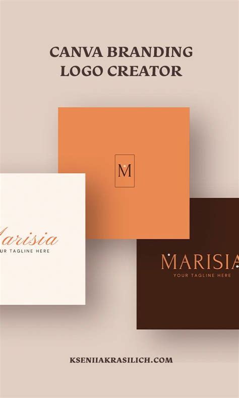 Canva Logo Template Text Logo Design Premade Logo Design Logo