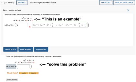 Differential Equations Solve The Given System Of Chegg