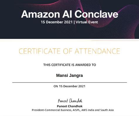 mansi jangra on linkedin aws amazonaiconclave