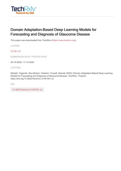 pdf domain adaptation based deep learning models for forecasting and