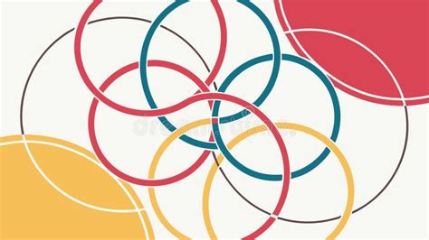 Abstract Colorful Circles Pattern Dynamic Background Design Vector Design Generative Ai Stock