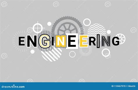 Engineering Industry Technology Web Banner Abstract Template Background