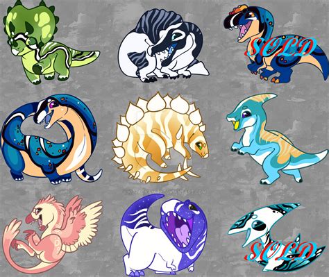 Chibi Dino Adopts By Kuraokami82 On Deviantart
