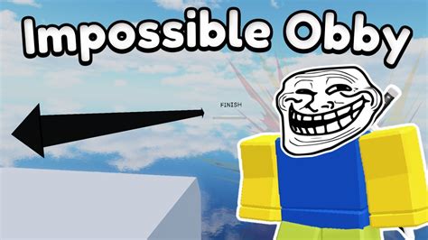 Trolling With An Impossible Obby Roblox Obby Creator Youtube
