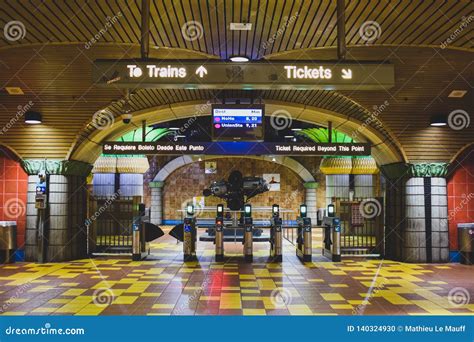 Los Angeles California Usa January 4 2019 Metro Station Hollywood
