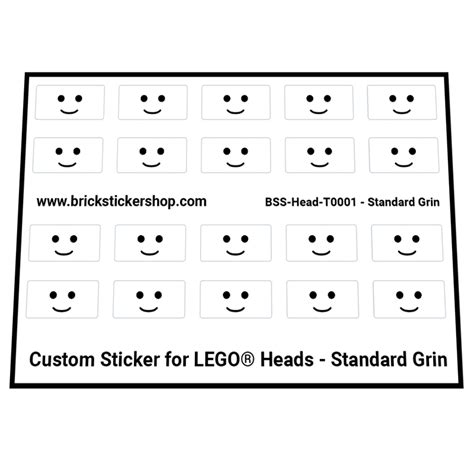 Lego Minifigure Decal Template Lego Minifigure Decal Template