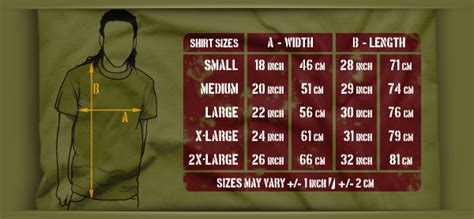 Size Chart ⋆ Jah Army Highwear