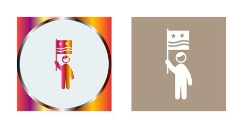 Raising Flag Vector Icon 34025947 Vector Art At Vecteezy