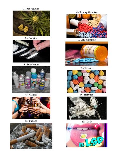 10 Tipos De Drogas Imagenes Pdf