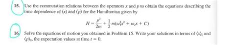 15 use the commutation relations between the