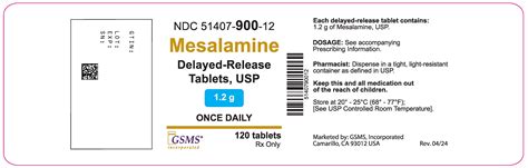 Mesalamine Tablet Delayed Release