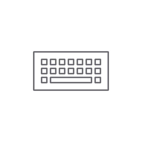Premium Vector Keyboard Icon Computer Symbol Modern Simple Vector