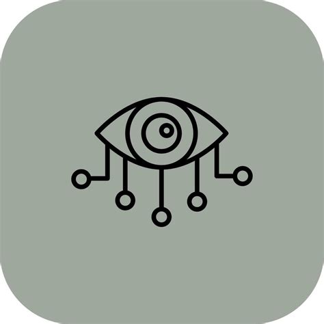 Bionic Eye Stylized Flat Drawing 72146711 Vector Art At Vecteezy