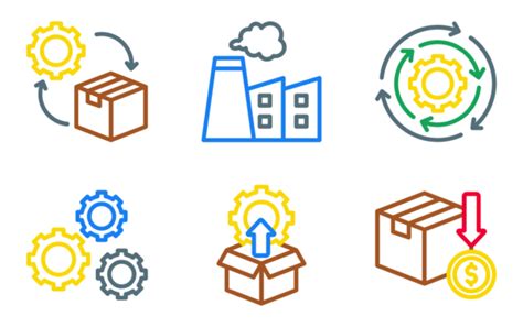 Product Lifecycle Management Icon Pack Outline Color 50 Svg Icons