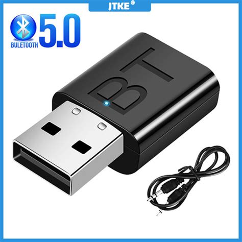 Jtke Usb Wireless Bluetooth Receiver Mm Jack Aux Stereo Audio Dongle Adapter For Car