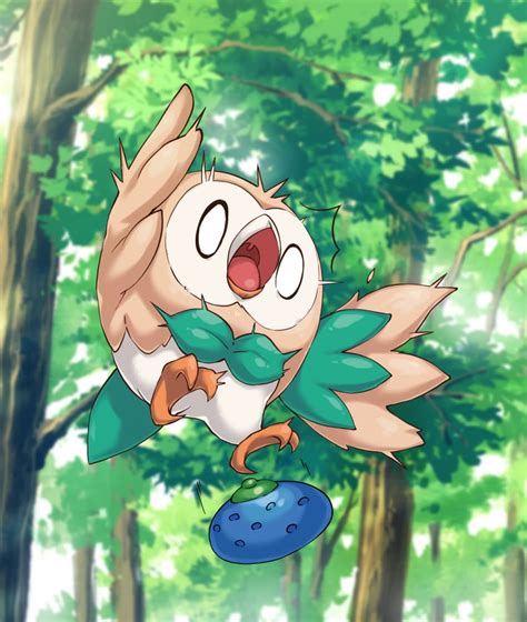 Rowlet Pokemon Drawn By Boingfarm Danbooru