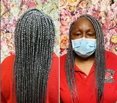 20 Best Grey Hair Braids For Over 60 Years Old Black Women Ke
