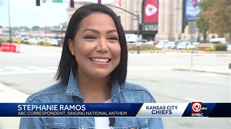 Kmbc 9 Alum Stephanie Ramos Sings National Anthem At Sundays Chiefs Game
