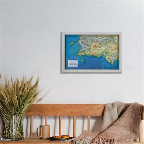 Relief Map Calanques Marseille Cassis La Ciotat 295 X 195 Cm