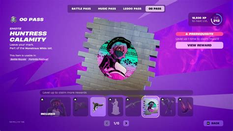 Fortnite Og Pass Season 6 All Skins Gliders And Other Rewards Gamespot