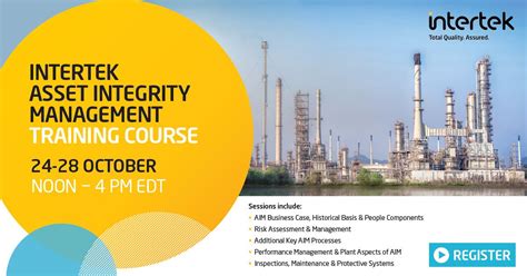 Intertek Energy على Linkedin Take Part In Our Intertek Asset Integrity