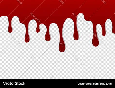 Realistic Driping Blood Dripping Liquid Texture Vector Image On