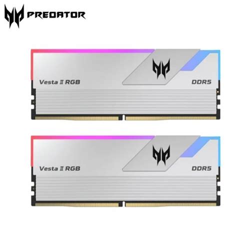 Memoria 32gb 2x16gb Ddr5 6000 Acer Predator Vesta Ii Rgb Silver