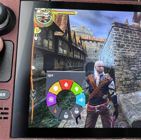 used the steam deck virtual menu to make a radial menu for the witcher